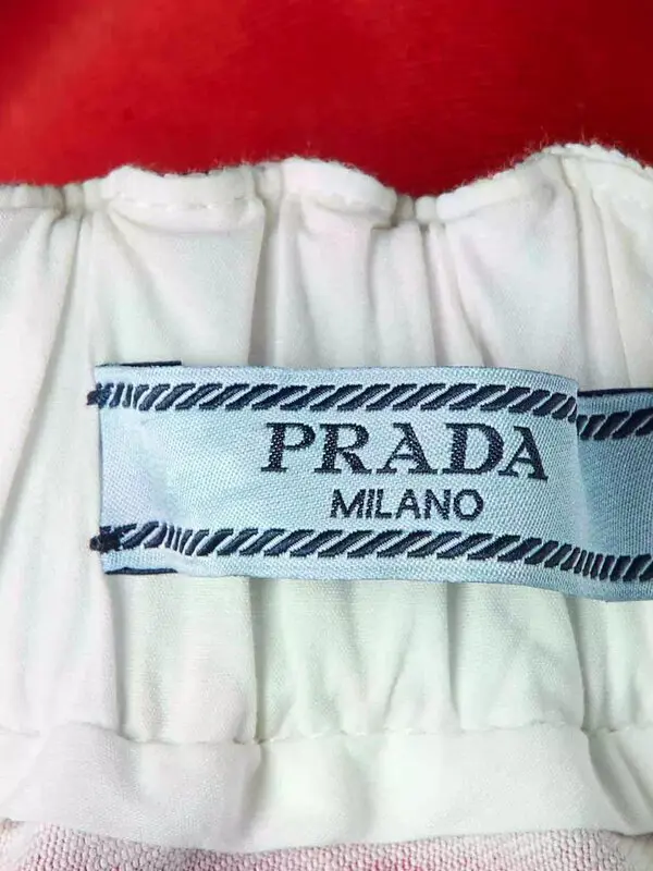 Prada Gathered Midi Skirt