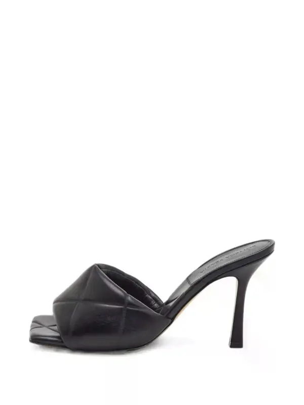 Bottega Veneta Lido Padded Sandals - Black
