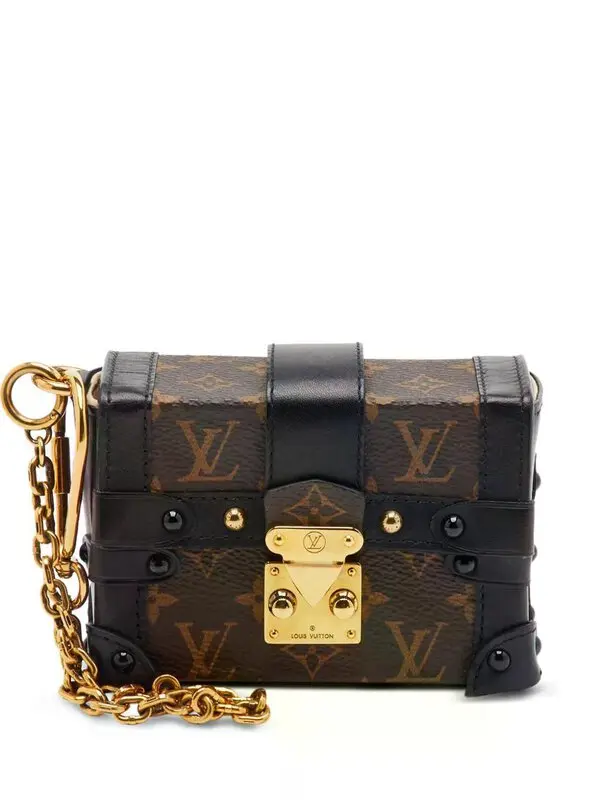 LOUIS VUITTON Monogram Trunk Clutch Bag - Brown