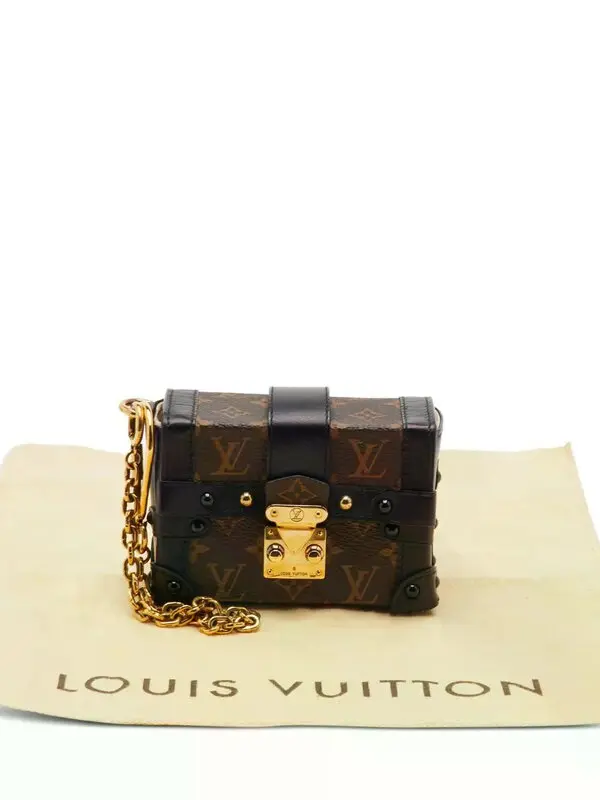LOUIS VUITTON Monogram Trunk Clutch Bag - Brown