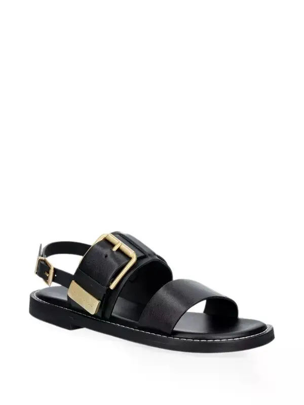 Marc O'polo Calf-leather Buckle-fastening Sandals - Black