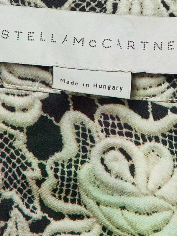 Stella McCartney Floral Lace-print Silk Shirt