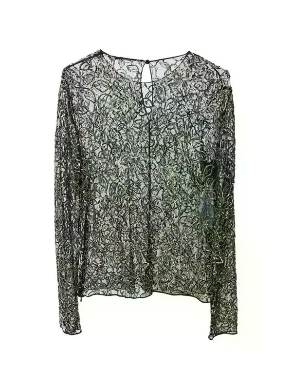 Dior Sequined Long Sleeve Blouse