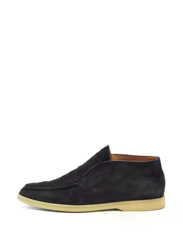 Loro Piana Open Walk Suede Ankle Boots
