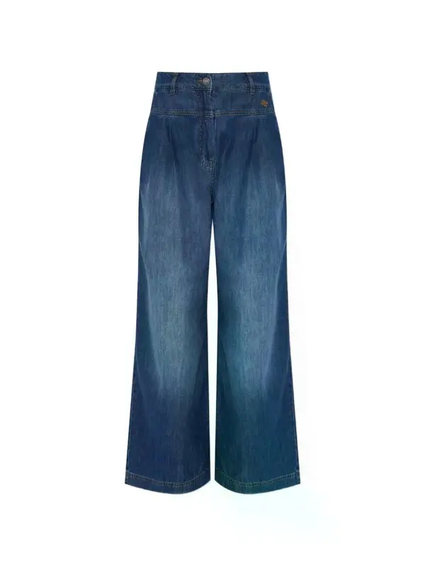Munthe Pleated Wide-leg Jeans - Blue