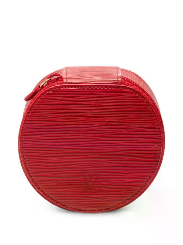 LOUIS VUITTON 1990-2010 Epi Ecrin Bijoux Travel Jewelry Case - Red
