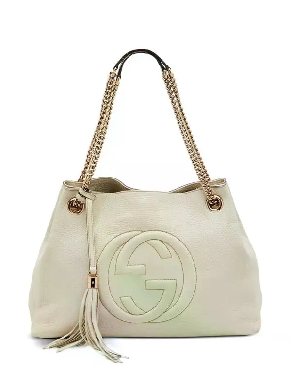 Gucci Soho Interlocking Gg Shoulder Bag - Neutrals