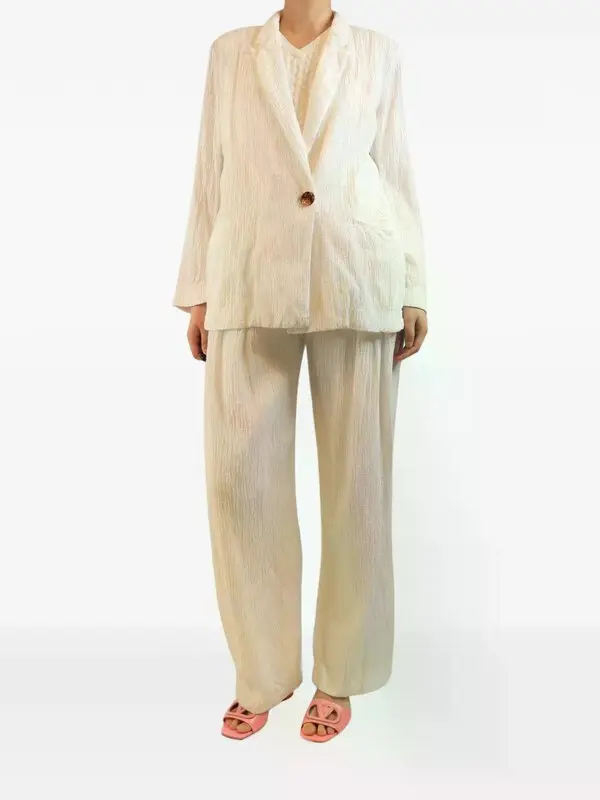 Victoria Beckham Textured Two-piece Suit