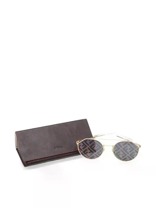 Fendi Zucca Round Sunglasses