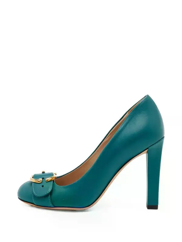 Gucci Buckle-detail Heeled Pumps