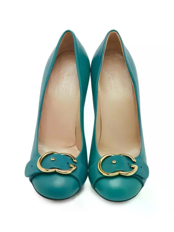 Gucci Buckle-detail Heeled Pumps