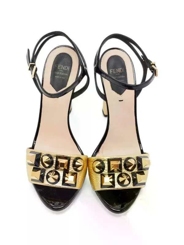Fendi Studded Ankle-strap Sandals