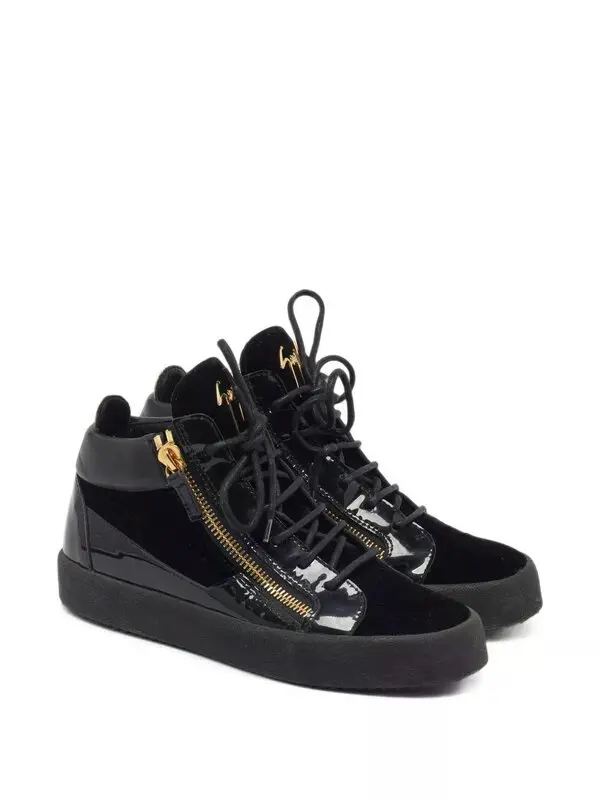 GIUSEPPE ZANOTTI Kriss Patent-leather Sneakers