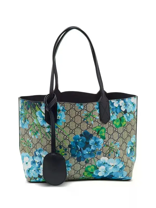 Gucci Blooms Gg Supreme Reversible Tote Bag - Neutrals