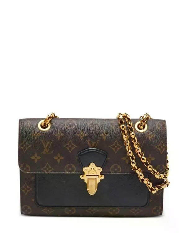 LOUIS VUITTON 2016 Victoire Monogram Shoulder Bag - Brown