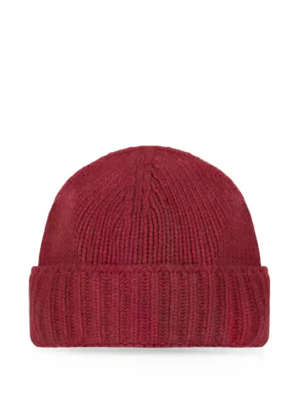 MOORER Ribbed-knit Beanie Hat