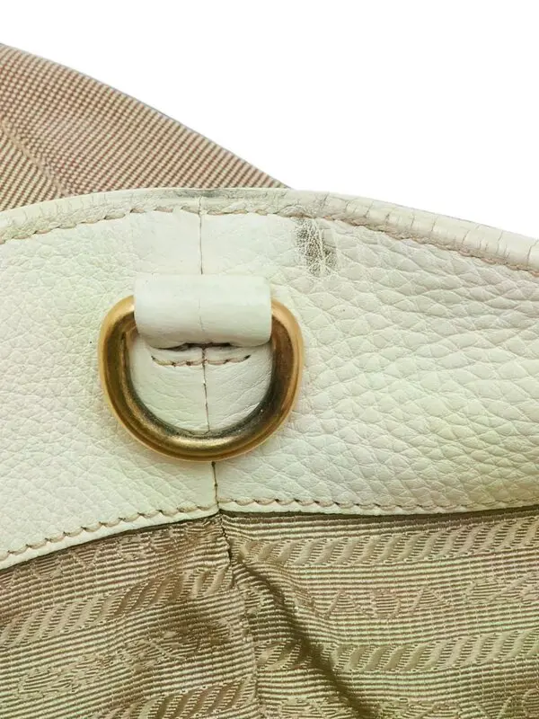 Prada Canapa Studded Two-way Handbag