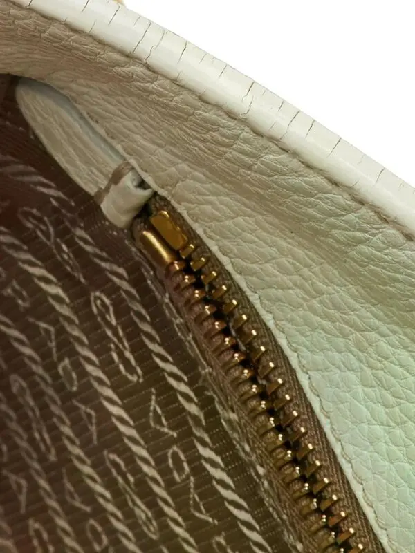 Prada Canapa Studded Two-way Handbag