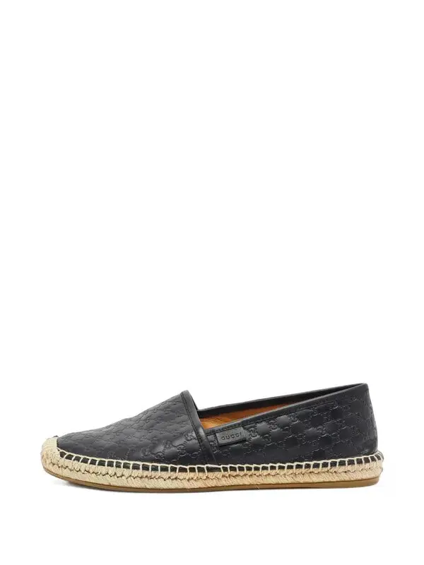 Gucci Microguccissima Flat Espadrilles - Black