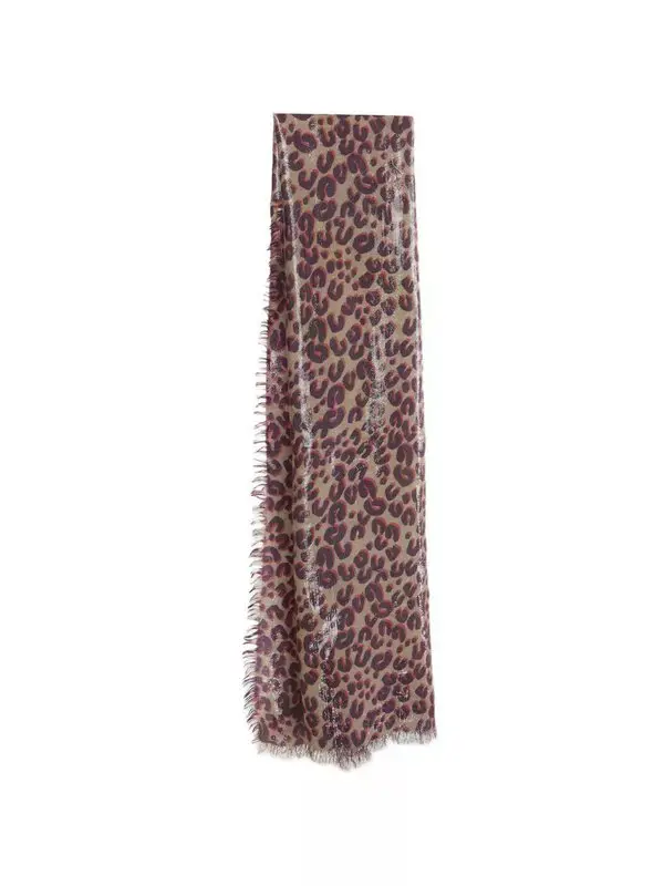 LOUIS VUITTON X Stephen Sprouse Leopard-print Stephen Sprouse Scarf - Neutrals