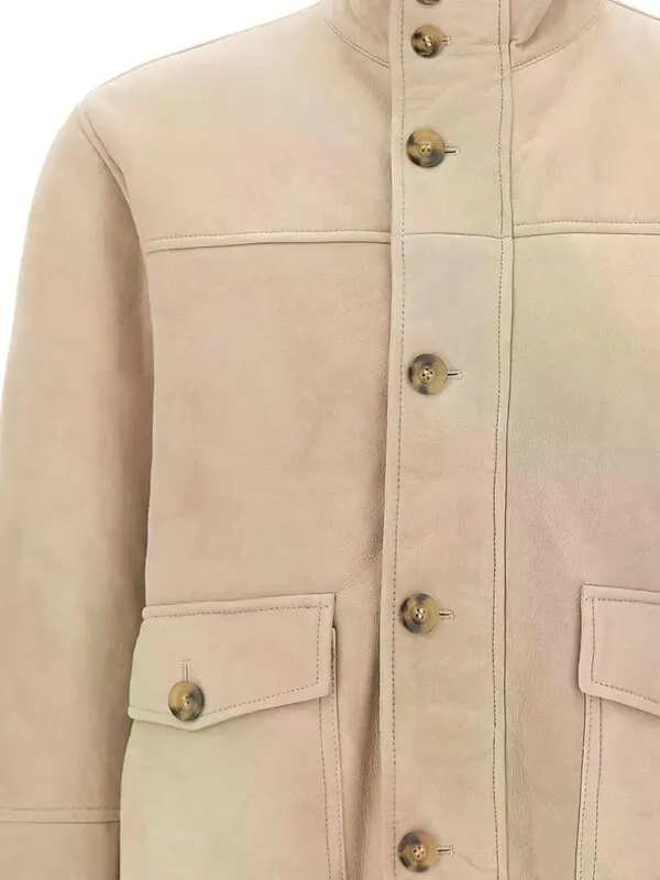 VOLFAGLI FIRENZE Trevi Shearling-lined Suede Jacket