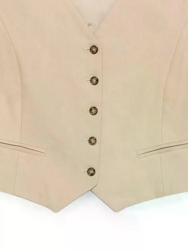 I BLUES V-neck Button-up Waistcoat