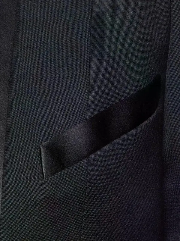 Balmain Satin-trim Open-front Blazer