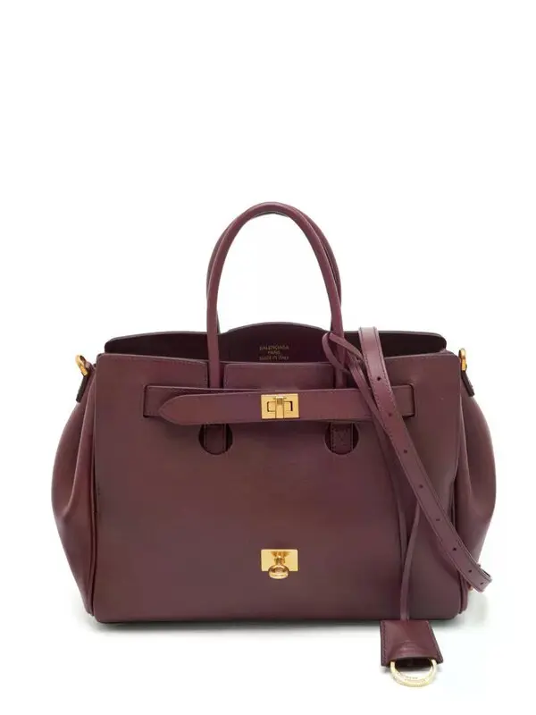Balenciaga Small Bel Air Tote Bag - Red