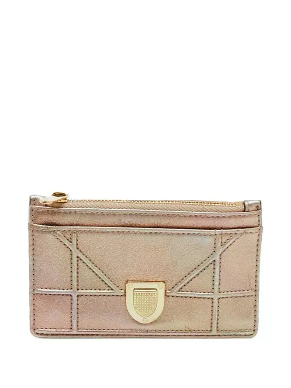 Dior 2019 Diorama Card Holder - Gold