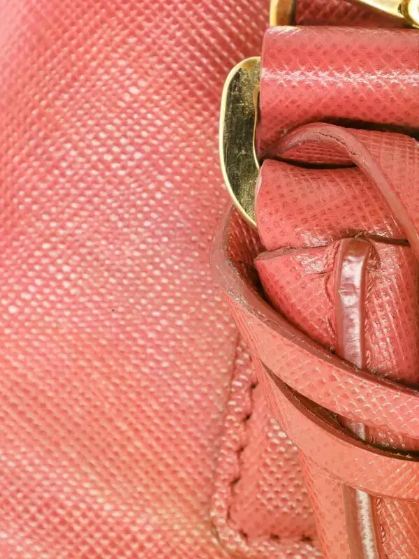 Prada Saffiano Leather Mini Crossbody Bag - Pink