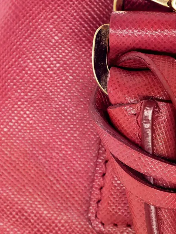 Prada Saffiano Leather Mini Crossbody Bag - Pink