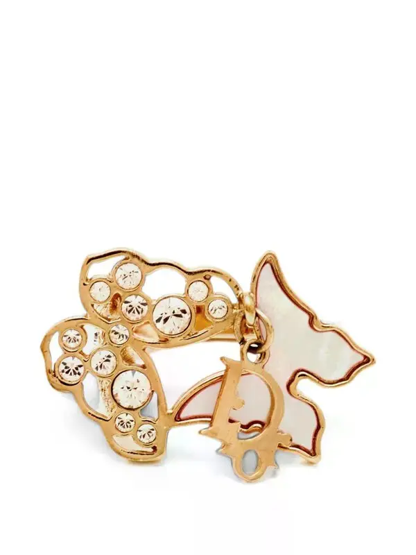 Dior Butterfly-design Ring - Gold