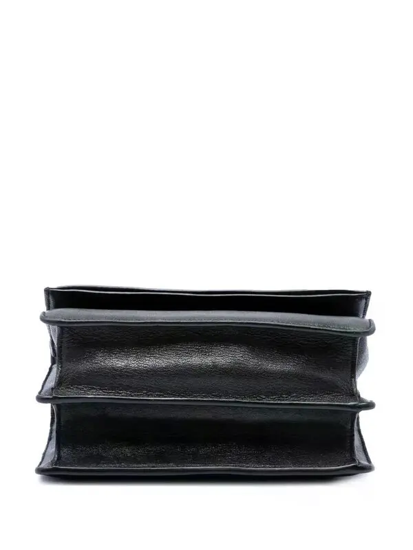 Saint Laurent Calfskin Monogram Sunset Crossbody Bag - Black