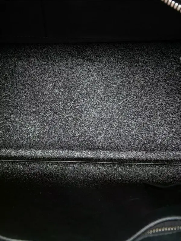Celine Medium Bicolor Leather Handbag - Black