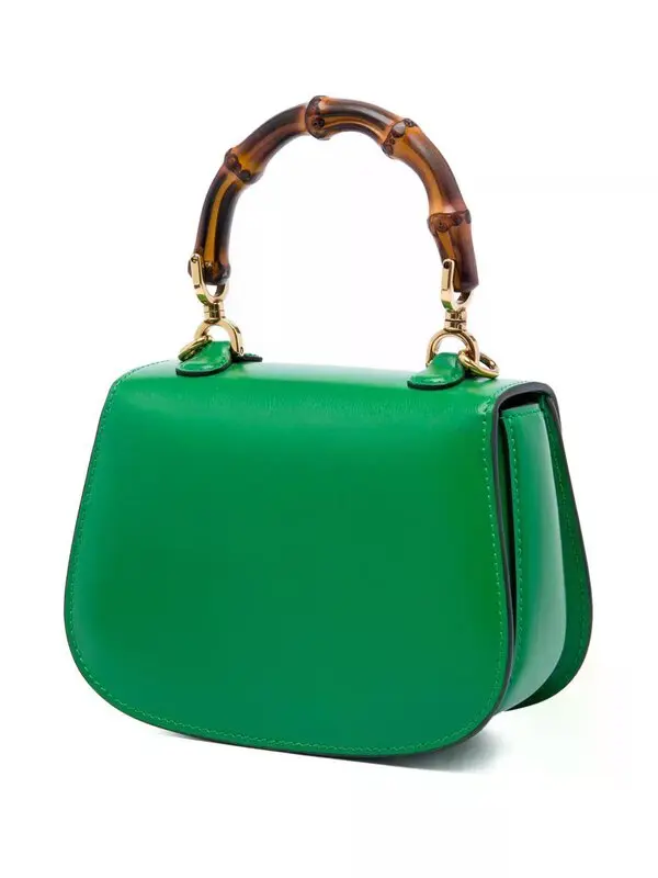 Gucci Bamboo Top Handle Bag Satchel - Green