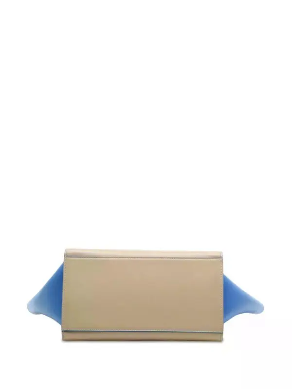 Celine 2014 Small Bicolor Leather Trapeze Satchel