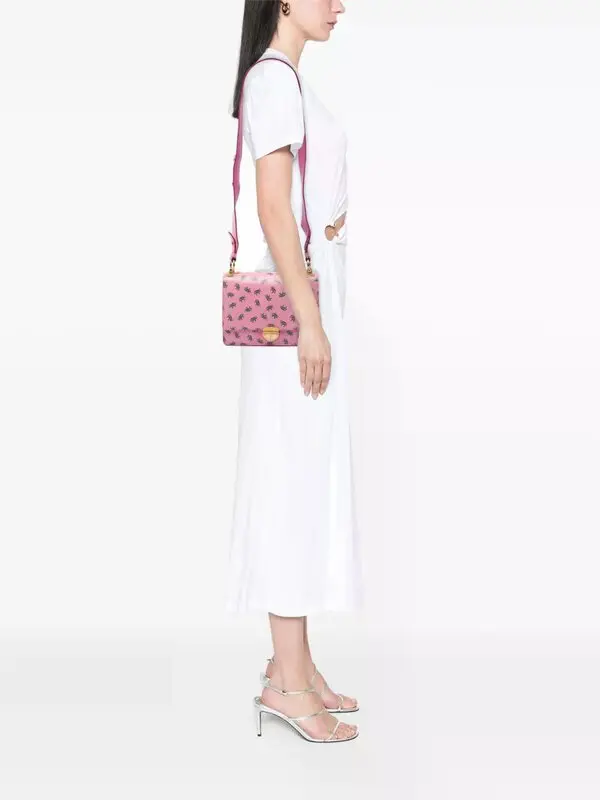 Prada Saffiano Elephant Print Crossbody Bag