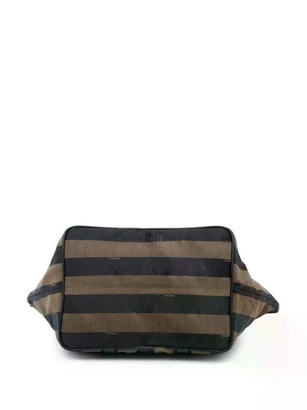 Fendi Pequin Canvas Tote Bag