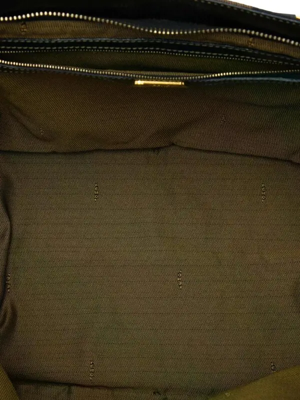 Fendi Pequin Canvas Tote Bag
