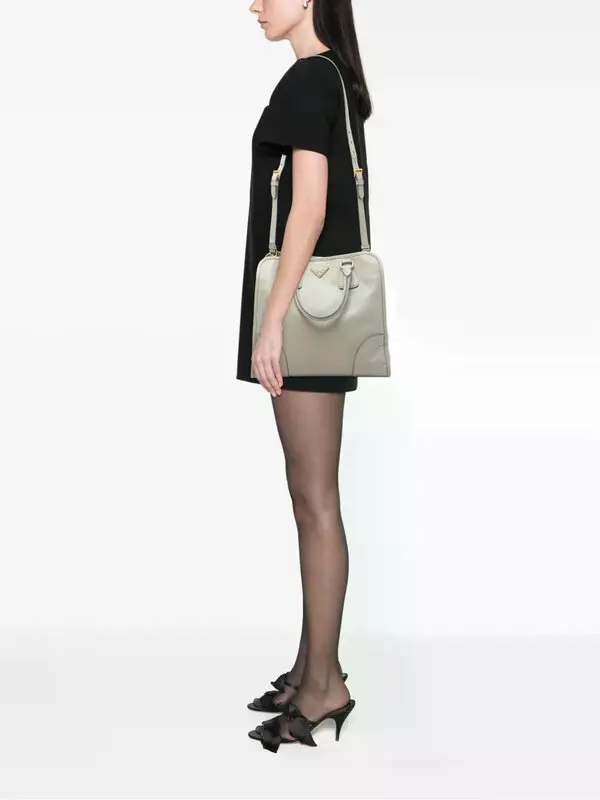 Prada 2000-2013 Saffiano Lux Shopping Tote Satchel