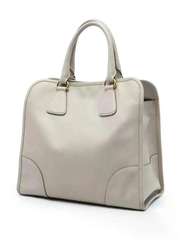 Prada 2000-2013 Saffiano Lux Shopping Tote Satchel