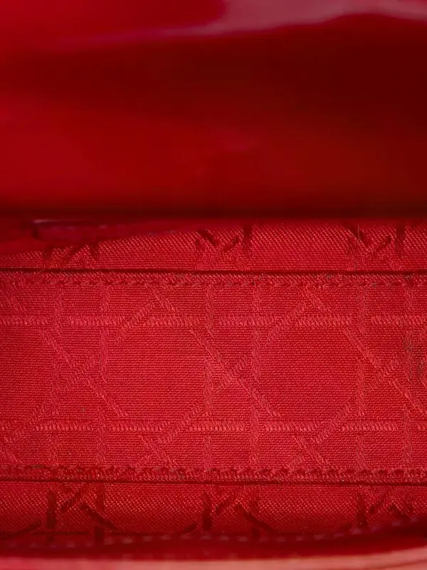 Dior 2017 Mini Patent Cannage Lady Satchel