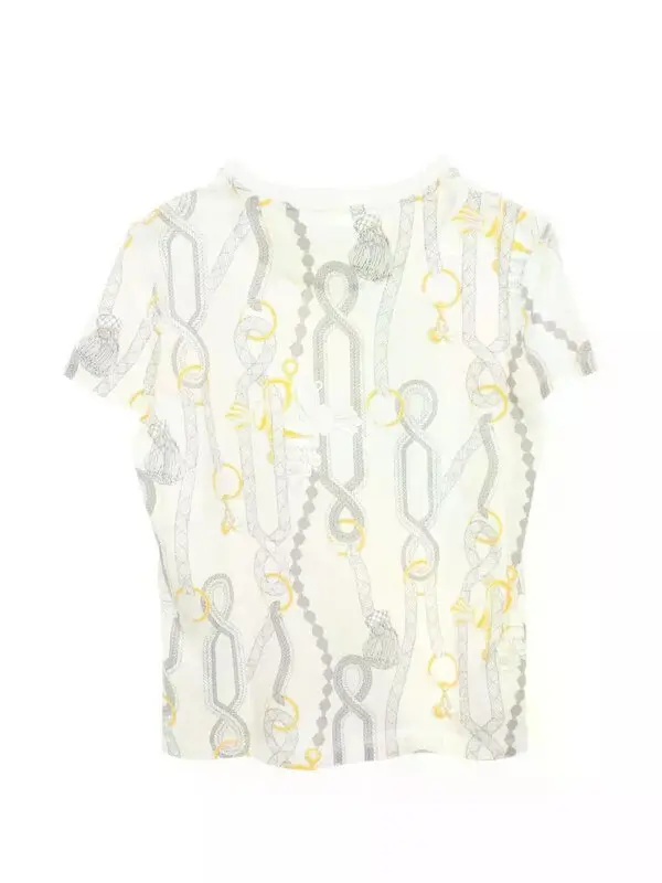 Hermès Cotton Rope Print T-shirt - White