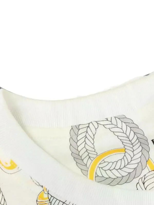 Hermès Cotton Rope Print T-shirt - White