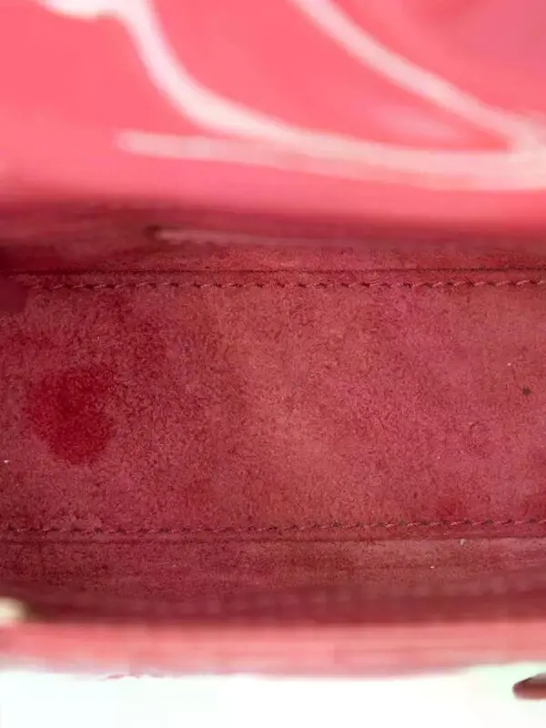 Dior Patent Cannage Lady Satchel - Red