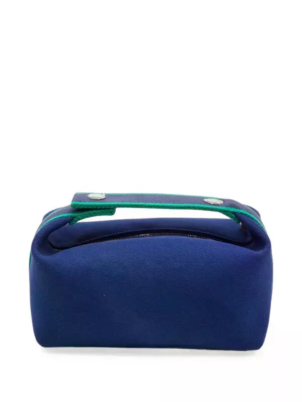 Hermès Bride-a-brac Toile H Logo-embroidered Clutch Bag