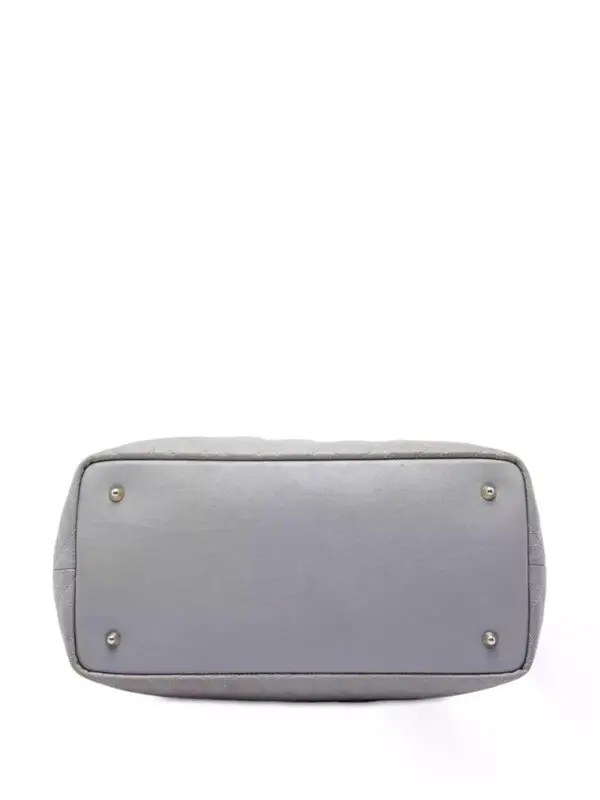 Dior Large Coated Canvas Cannage Panarea Tote Bag