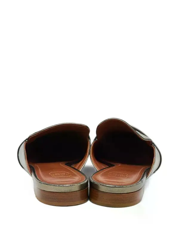 MALONE SOULIERS Contrasting-strap Leather Mules