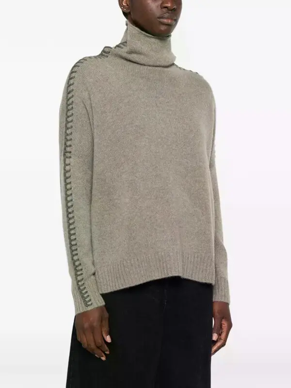 KUJTEN Thea Whipstitch-trim Sweater