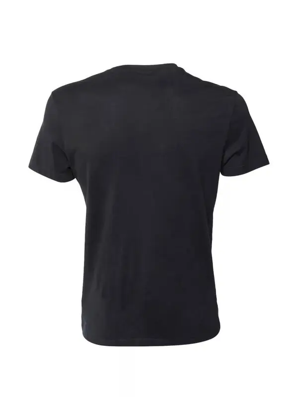 Versace Logo-embroidered T-shirt - Black